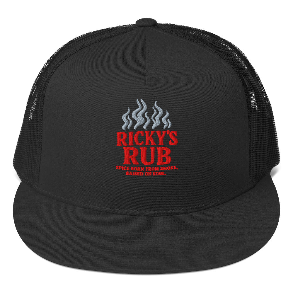 Ricky’s Rub Logo Trucker Cap – Classic Style, Bold Flavor – Ricky's Rub
